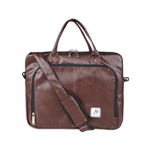 Mike Esquire Leather File Bag - Brown – Mike Bags